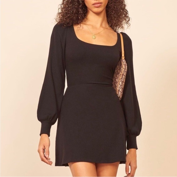 Reformation | Dresses | Reformation Linah Dress In Black Size Medium ...